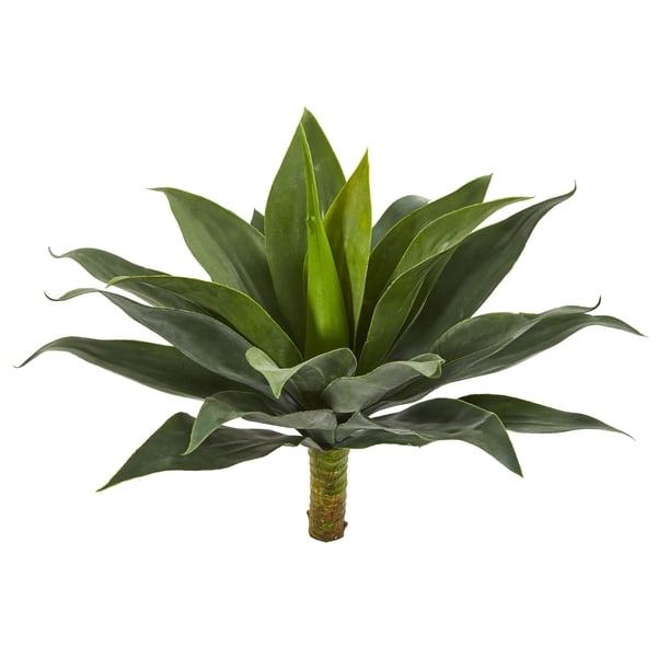 Nearly Natural 19" Large Agave Plastic Artificial Plant (Set of 2 ...