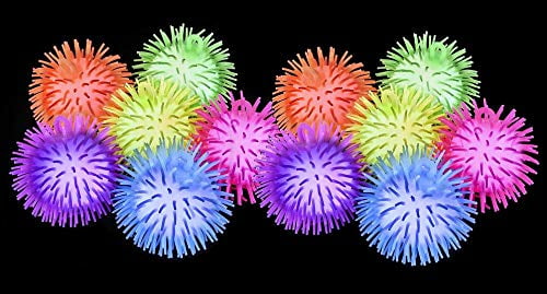 BULK - Set of 12 Light Up 5" Puffer Balls - Sensory Fidget and Stress ...