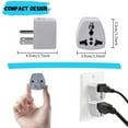 4 Packs Universal Travel Plug Adapter, UK to US Plug Adapters European ...