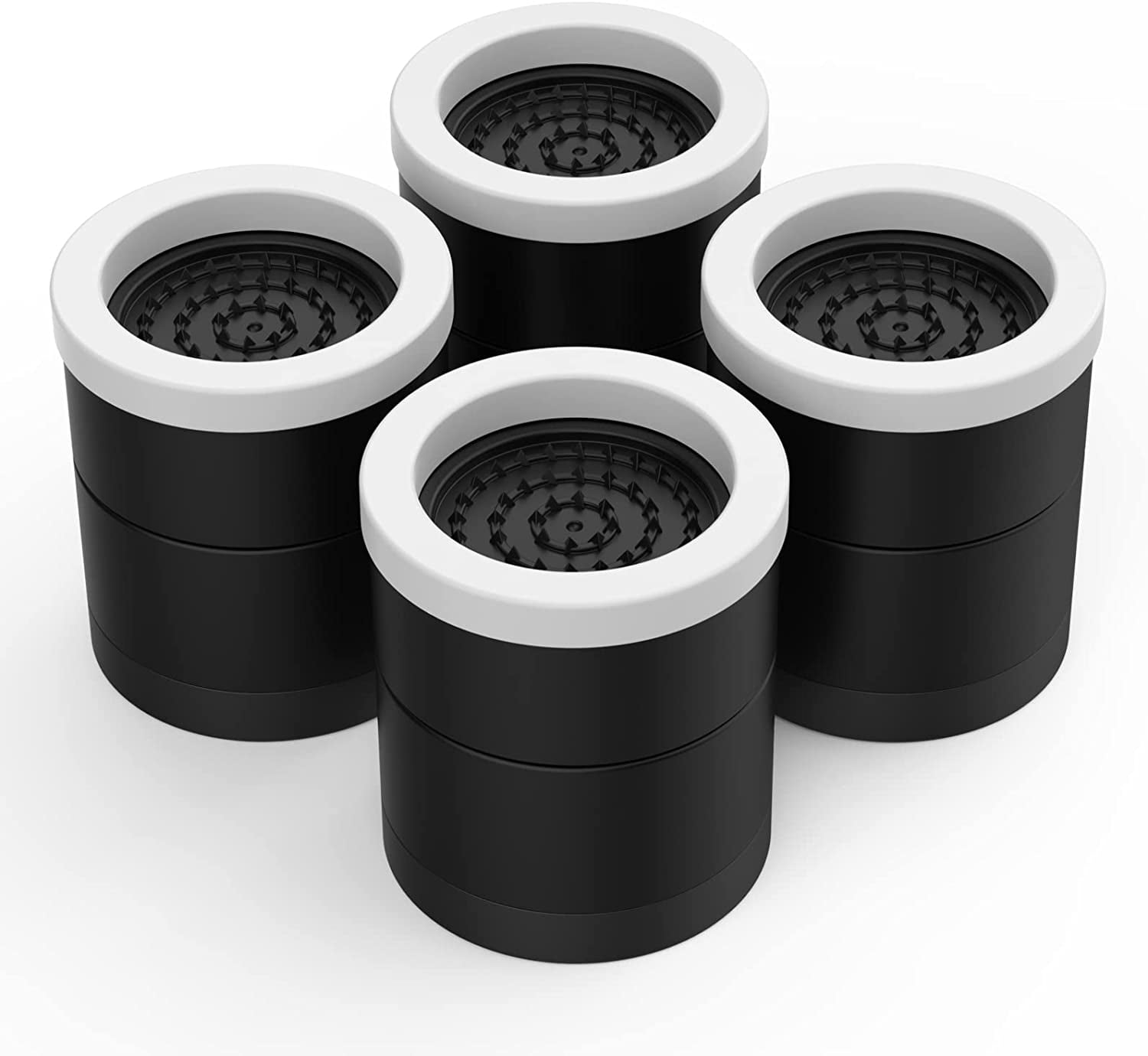 SEISSO 4 Pack Stackable Bed Risers Elevation in Heights 1.7 or 3.4 inch ...