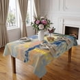 Coastal Ocean Sailboat Table Cloth 60x84in, Waterproof Rectangle ...