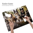 1000-Piece Wooden Jigsaw Puzzle for Adults - Group Of Dogs Forest ...