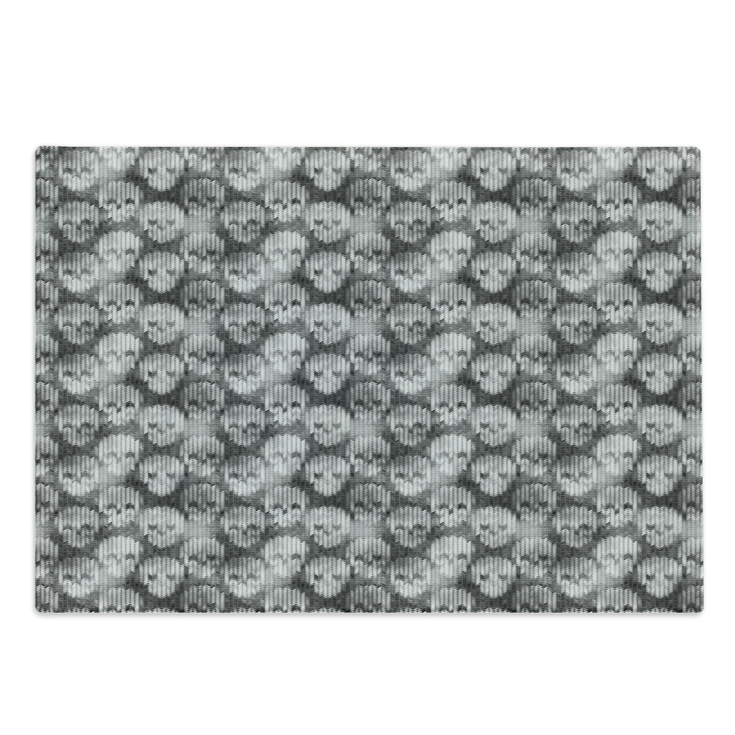 Skull Cutting Board, Knitting Chevron Texture with Brainpan Head Bone ...