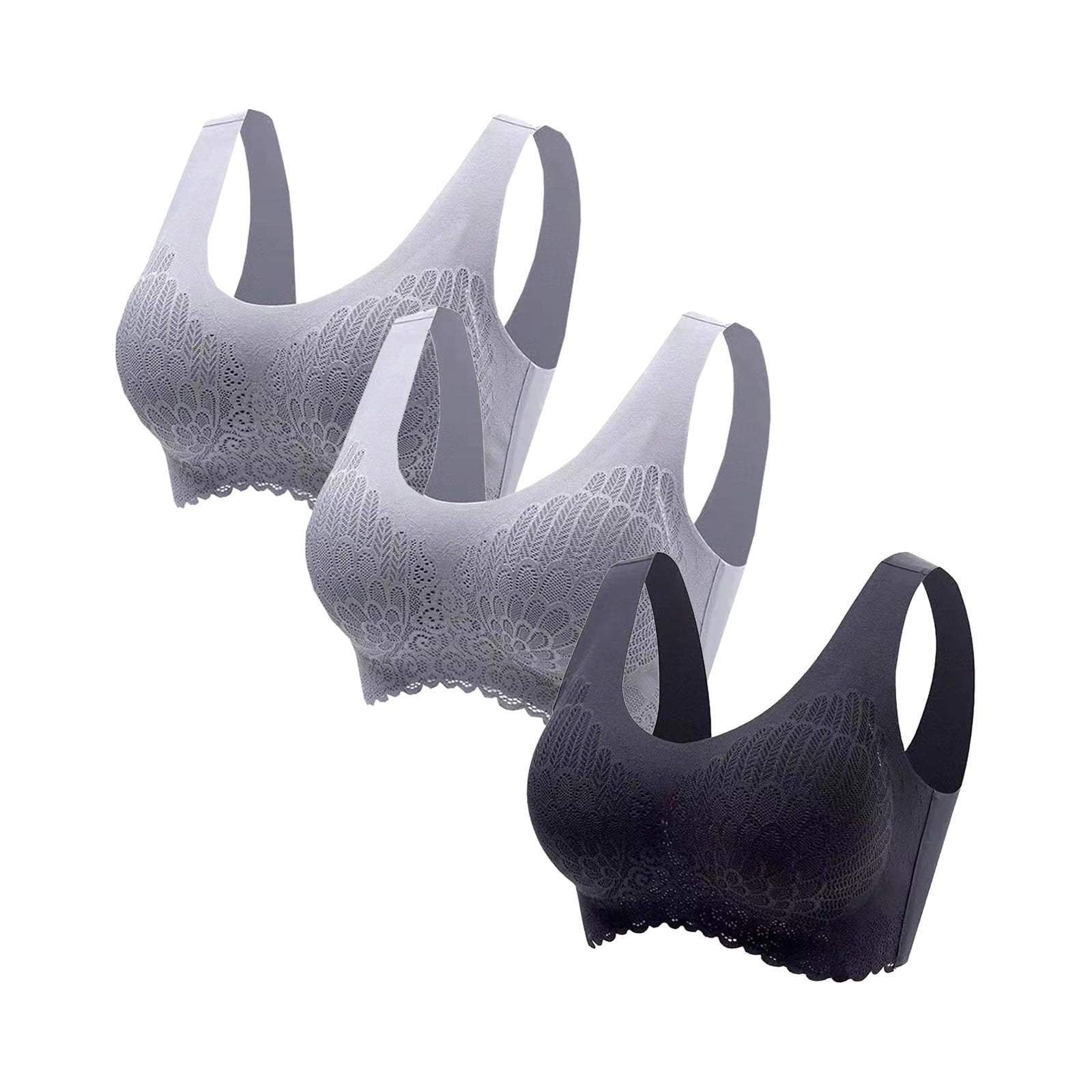 Click here for Timegard 3pc Sport Bras For Women No Underwire Pus... prices