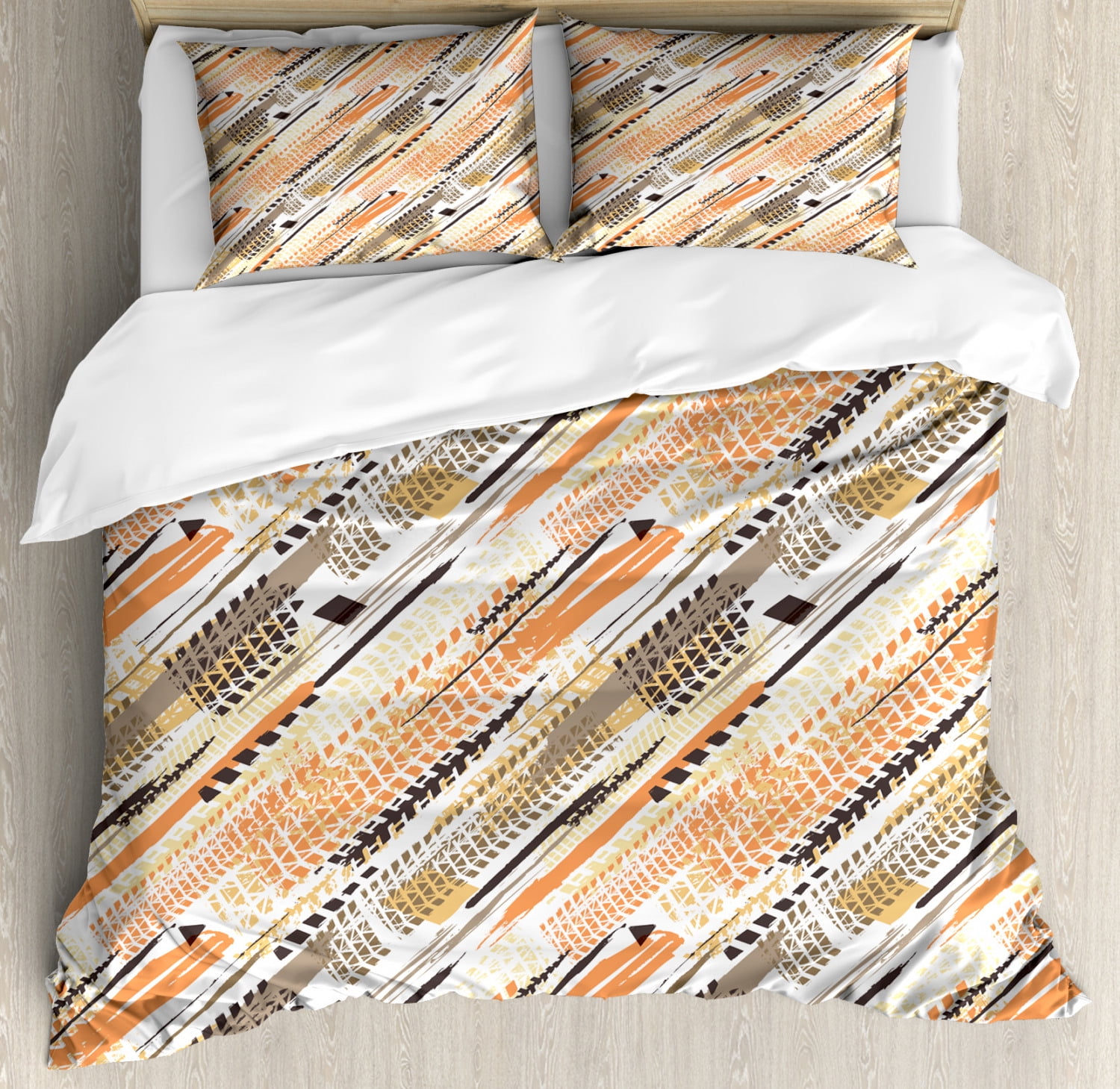 Abstract Duvet Cover Set Queen Size, Continuous Pattern Colorful Tire ...