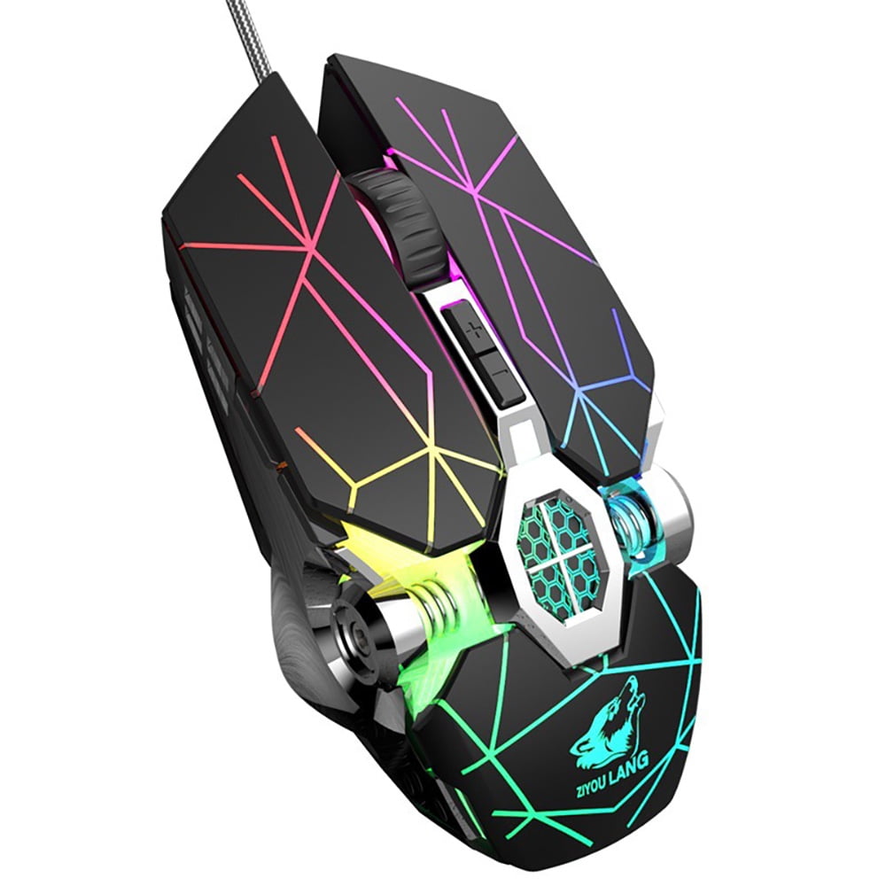 Mechanical Mouse Wired Gaming Computer Mouse Macro Programmable Gaming ...