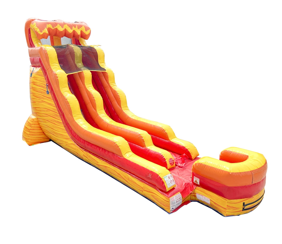 TentandTable Commercial Inflatable Water Slide, Lava Wave Marble with ...