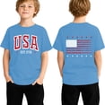 250 Anniversary Usa Kids Casual Cute Printed Short Sleeve Crewneck ...