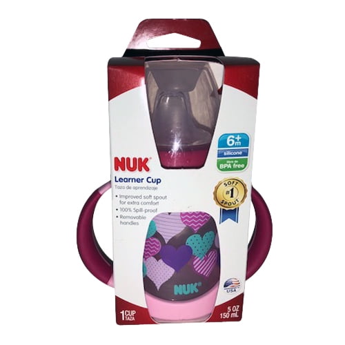 Nuk Learner Cup 6 Plus Months, Silicone - 5 Oz, 1 Ea (Colors May Vary ...