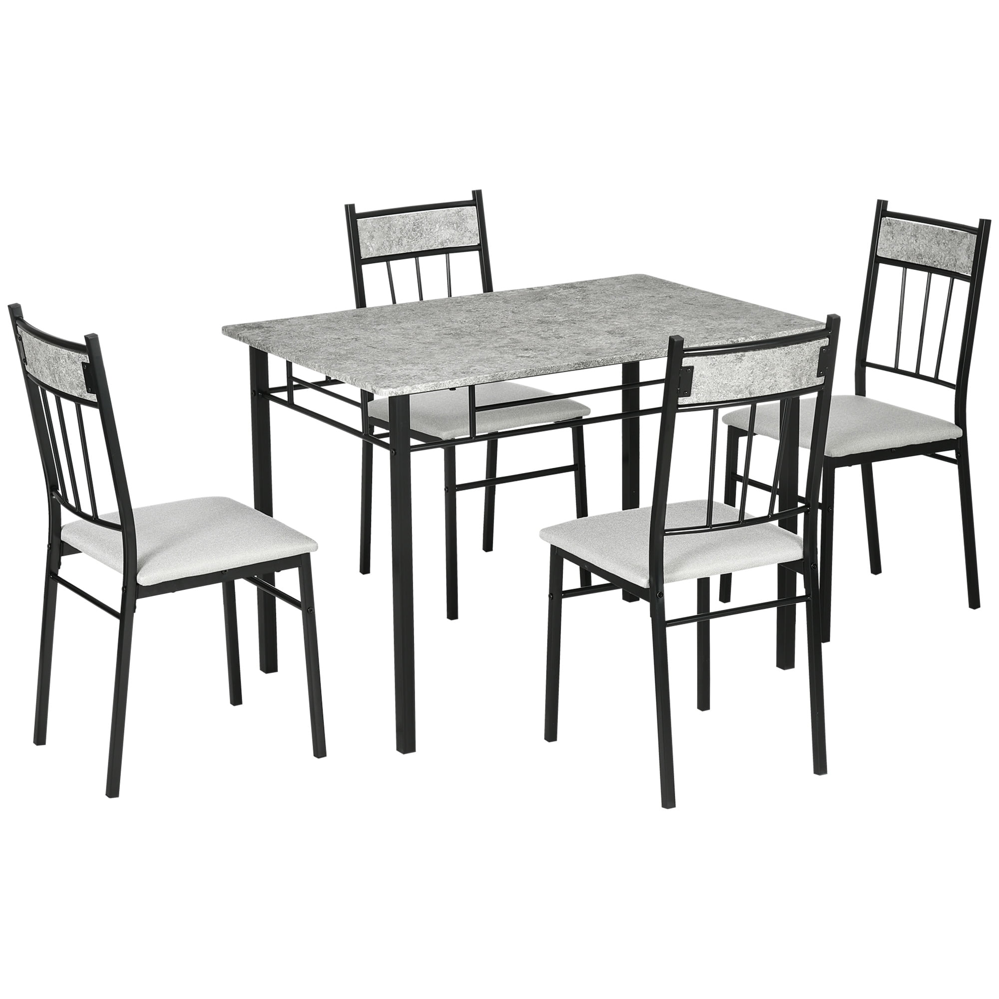 Click here for Homcom Kitchen Table And Chairs Set Modern Dining... prices