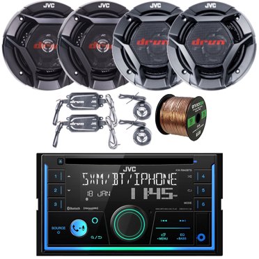 JVC Mobile KW-V140BT 6.2" Double-DIN In-Dash DVD Receiver & CS-J620 ...