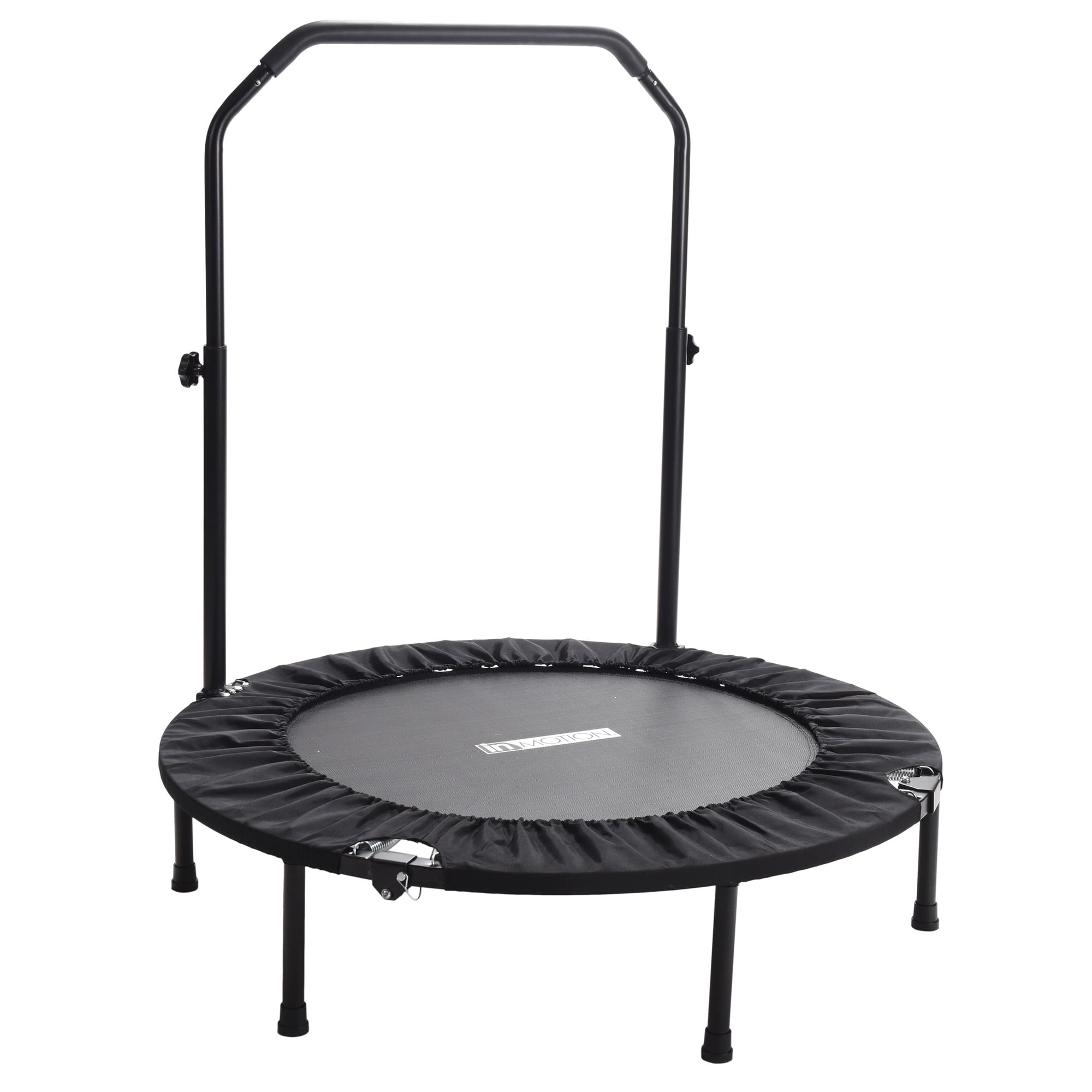 Stamina Inmotion 40 Round Fitness Trampoline With Adjustable Handlebars  Black 40