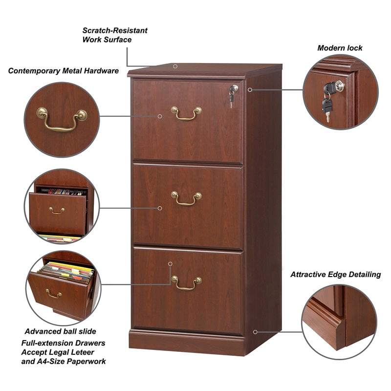Cherry Wood Filing Cabinets