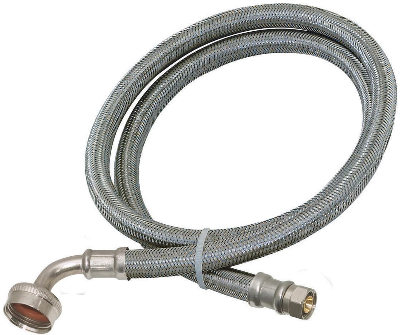 EZ FLO 41042 Braided Dishwasher Connector Hose 3 4 In Inlet 3 8 In