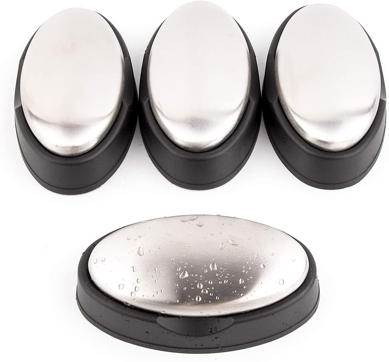 4 Packs Stainless Steel Soap Odor Remover Bar Deodorant Metal Soap ...