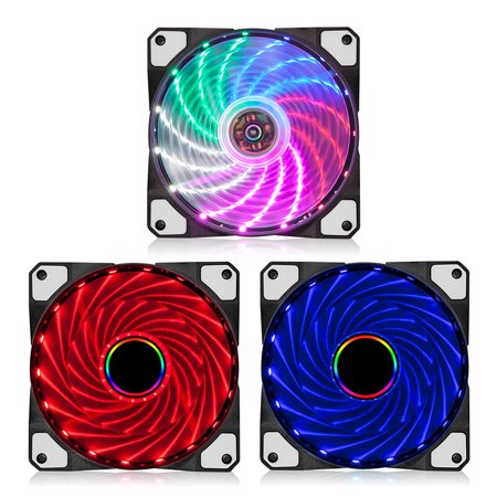 Mirror wind 120mm PC Computer Case Fans LED Cooling 12V DC 4Pin ...