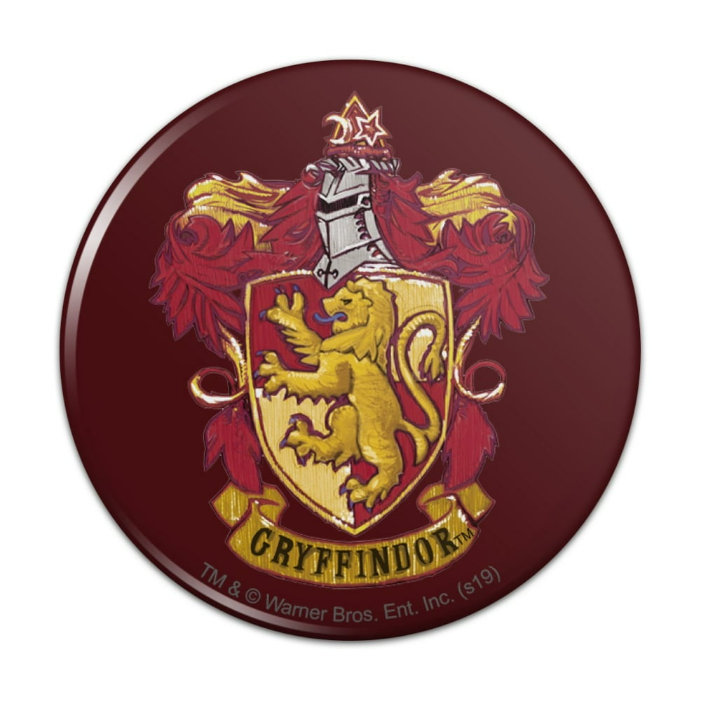 Harry Potter Gryffindor Painted Crest Pinback Button Pin Badge ...