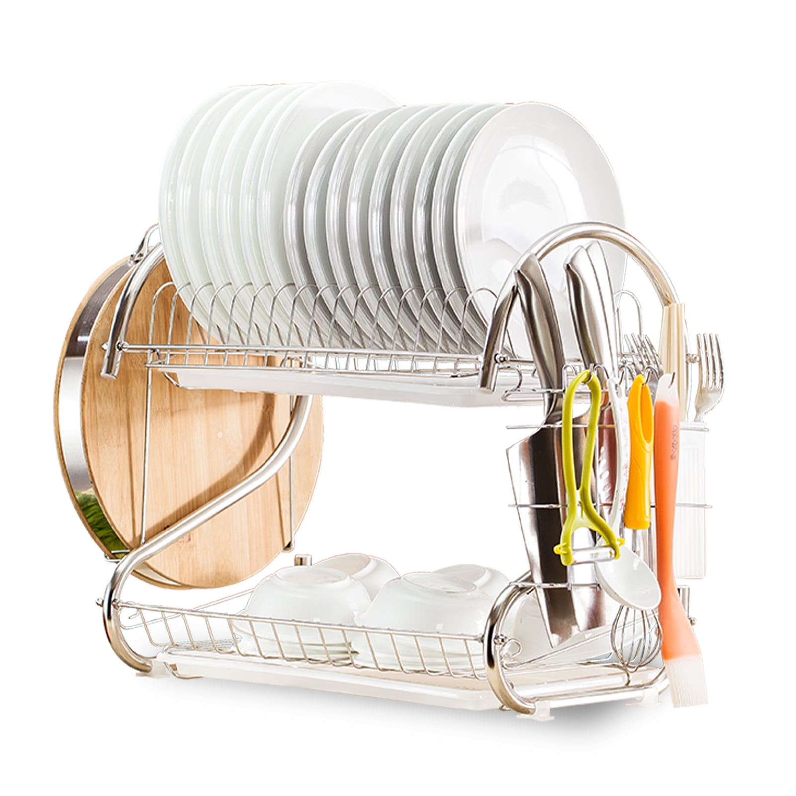 Click here for Zootealy Dish Drying Rack 2 Tier Dish Rack Steel W... prices