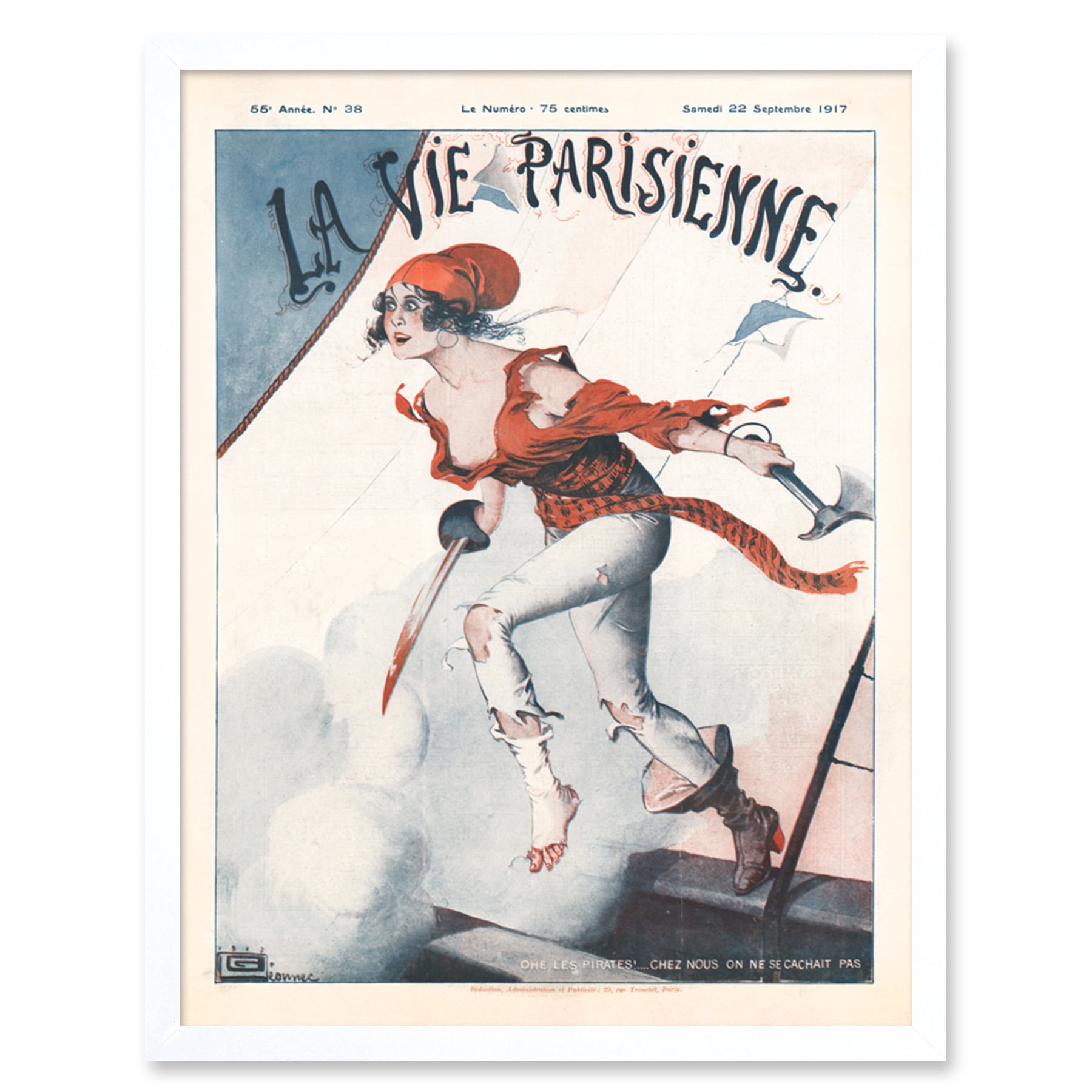 Vintage French Fashion La Vie Parisienne Pirates Swashbuckler Magazine ...