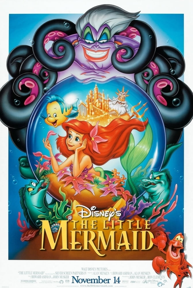 The Little Mermaid Movie Poster Masterprint (11 x 17) - Walmart.com ...