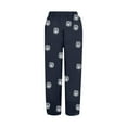 Plus Size Womens Wide Leg Boho Linen Pants Summer Beach Capris Elastic