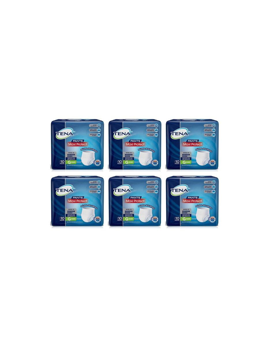 Pack de 6 Pañal Tena Calzon Pants Grande 10 Pz +3 Pz Tena Calzon Grande ...