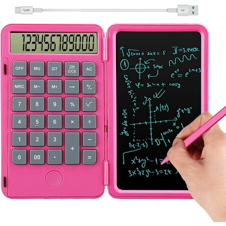 ZMLEVE Calculators,12-Digit Large Display Rechargeable Pocket Office ...