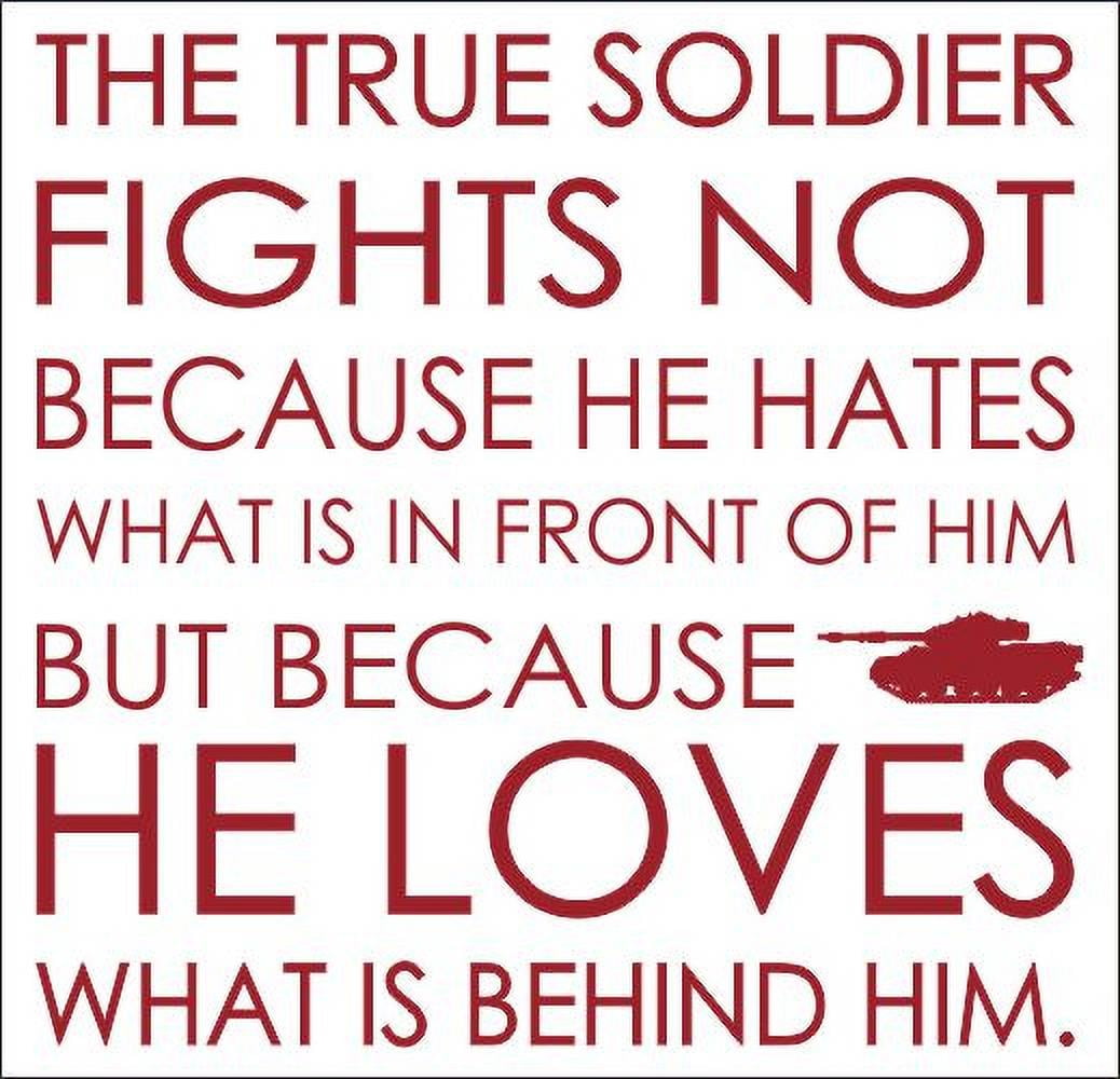 A True Soldier Wall Quote Lettering Military Decal Vinyl Wall Decal ...