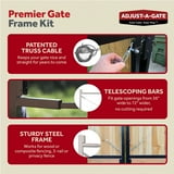 Adjust-A-Gate Steel Frame Gate Building Kit, 36"-72" Wide Opening Up To ...