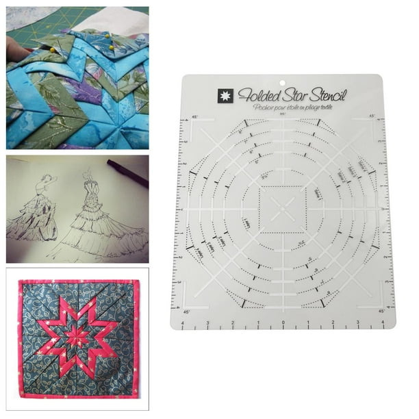 Plantilla de costura Patchwork Craft Suministros multifunción Dibujo de acrílico regular Regla ...