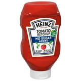 Heinz Tomato Ketchup with No Sugar Added, 29.5 oz Bottle - Walmart.com