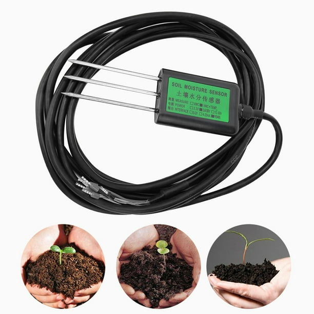 Soil Moisture Content Detector, 0~ Range Soil Moisture Sensor, 6.6ft ...