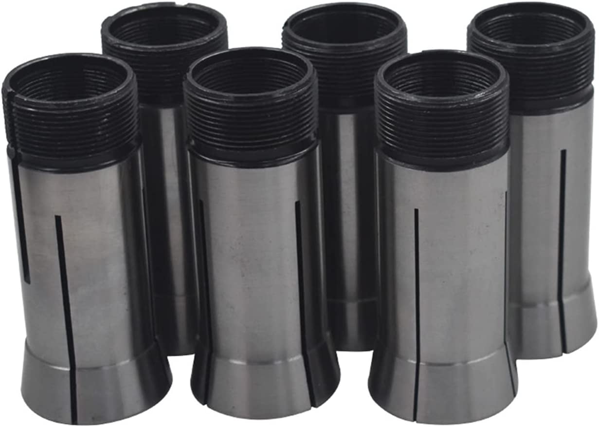 EPOTOOR 5C Square Collets Set 6-Pack Precision Mill Collets Set 1/8In ...