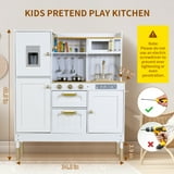 LAZY BUDDY Kids Pretend Play Kitchen Set, Realistic Stove, Light ...