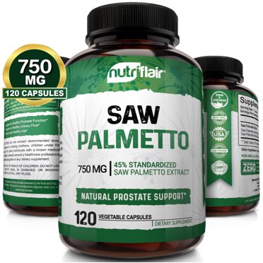 Simply Potent Prostate Support Pills, 60 Caps w/ Saw Palmetto & Beta ...
