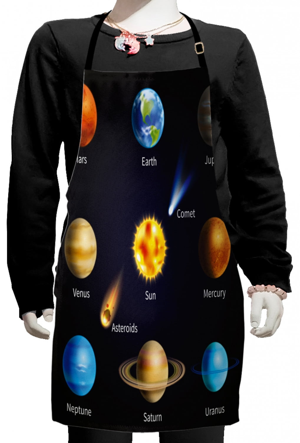 Educational Kids Apron, Realistic Solar System Planets and Space ...