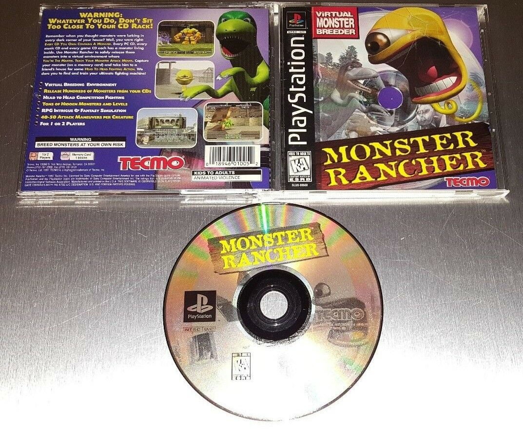 Pre-Owned Monster Rancher - Complete in Box, Black Label - PS1 ...