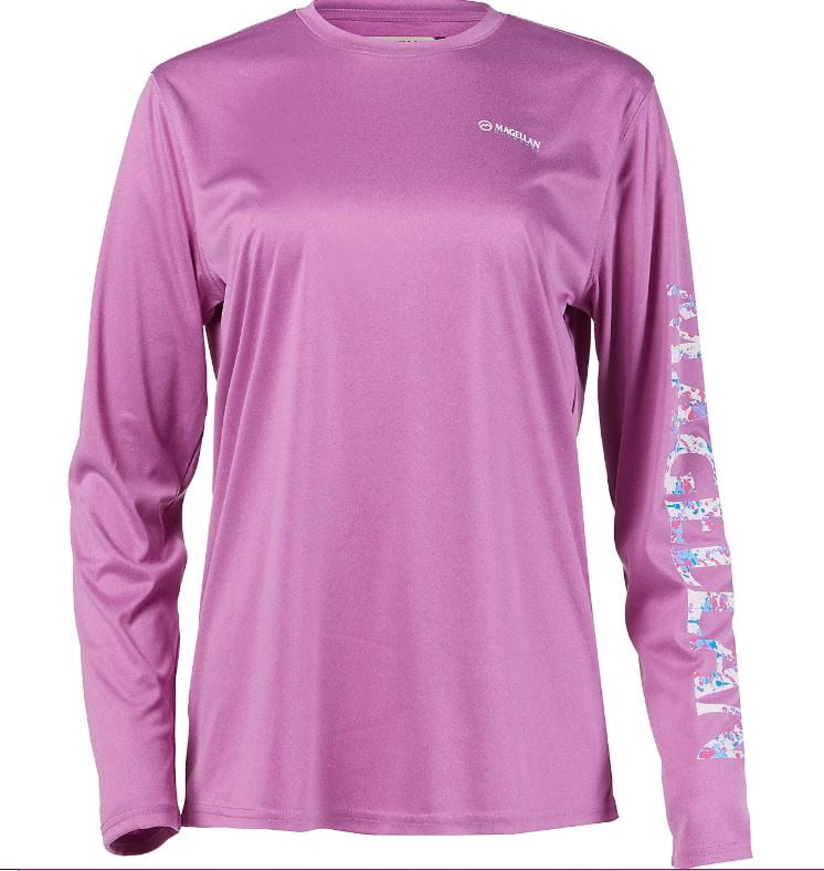 Playera Manga Larga Deportiva Para Mujer - Magellan Outdoors color Lila ...