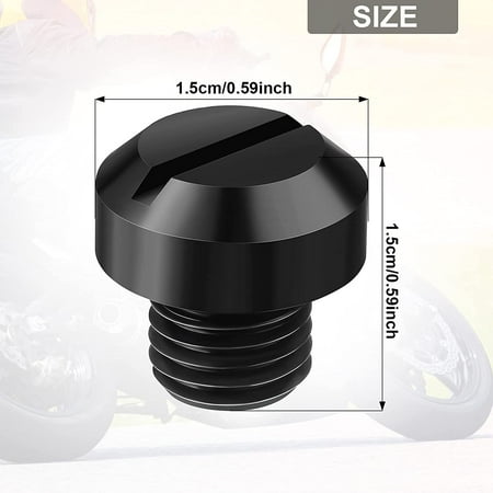 4 Pieces M10 x 1.25 mm Motorcycle Mirror Hole Plugs Motorcycle Mirrors ...