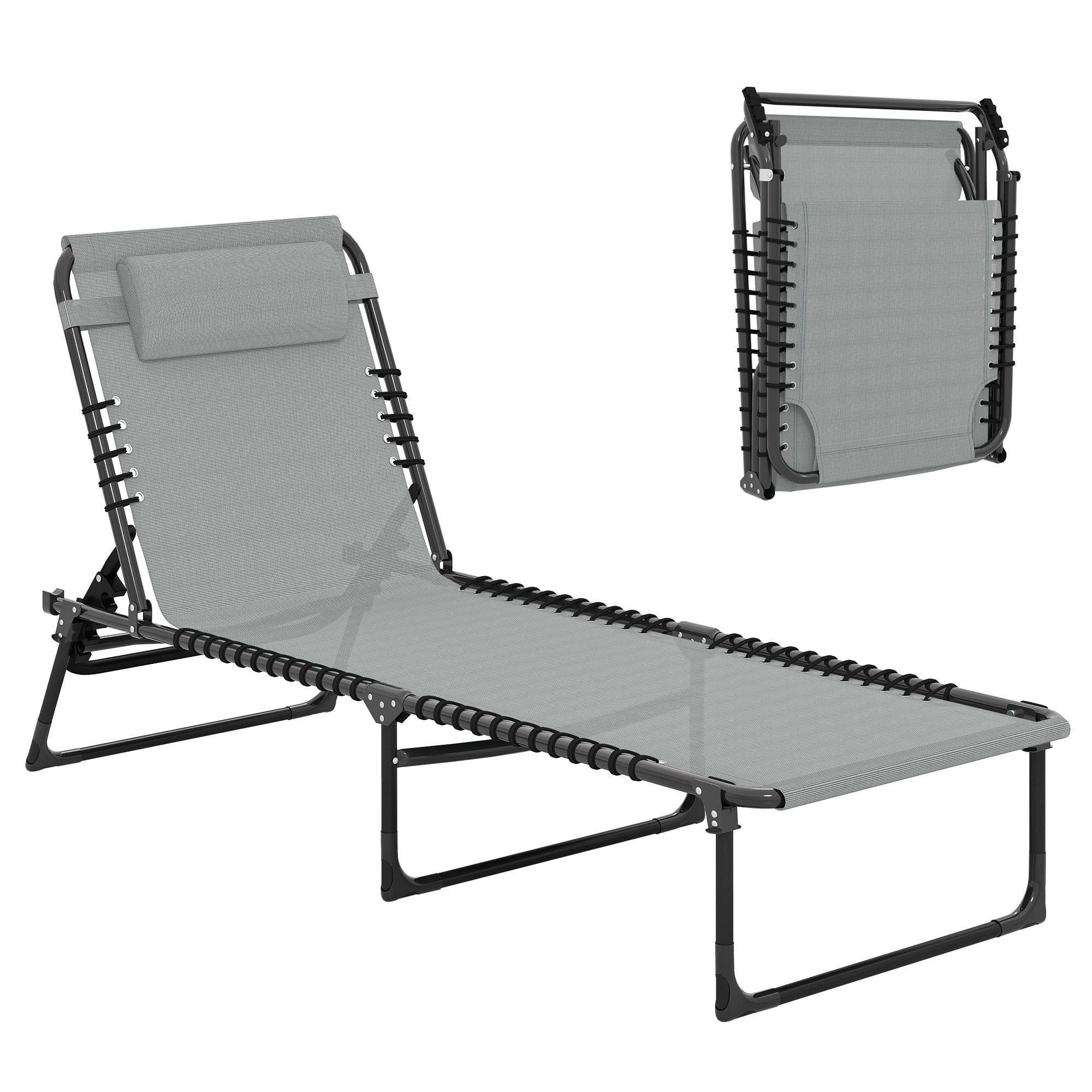 Click here for Outsunny Folding Lounge Chair  Chaise Lounge With... prices