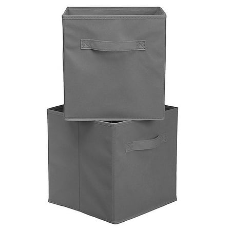 YDJKET Set Of 1 Folding Storage Cube, Grey, Square Storage Box Without ...