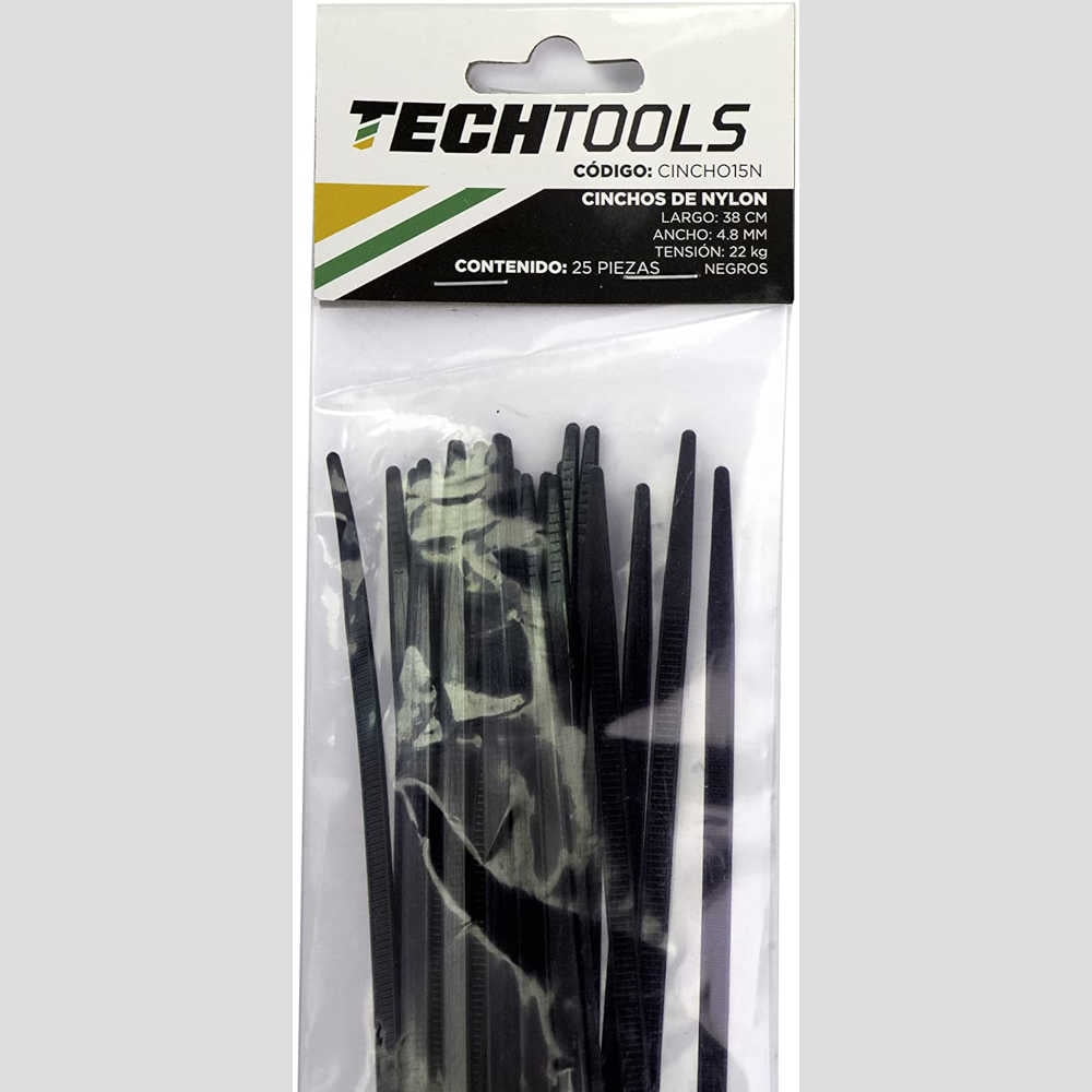 Paquete de Cinchos de Nylon Negros de 30 cm (5 Bolsas de 50 c/u) MEER ...