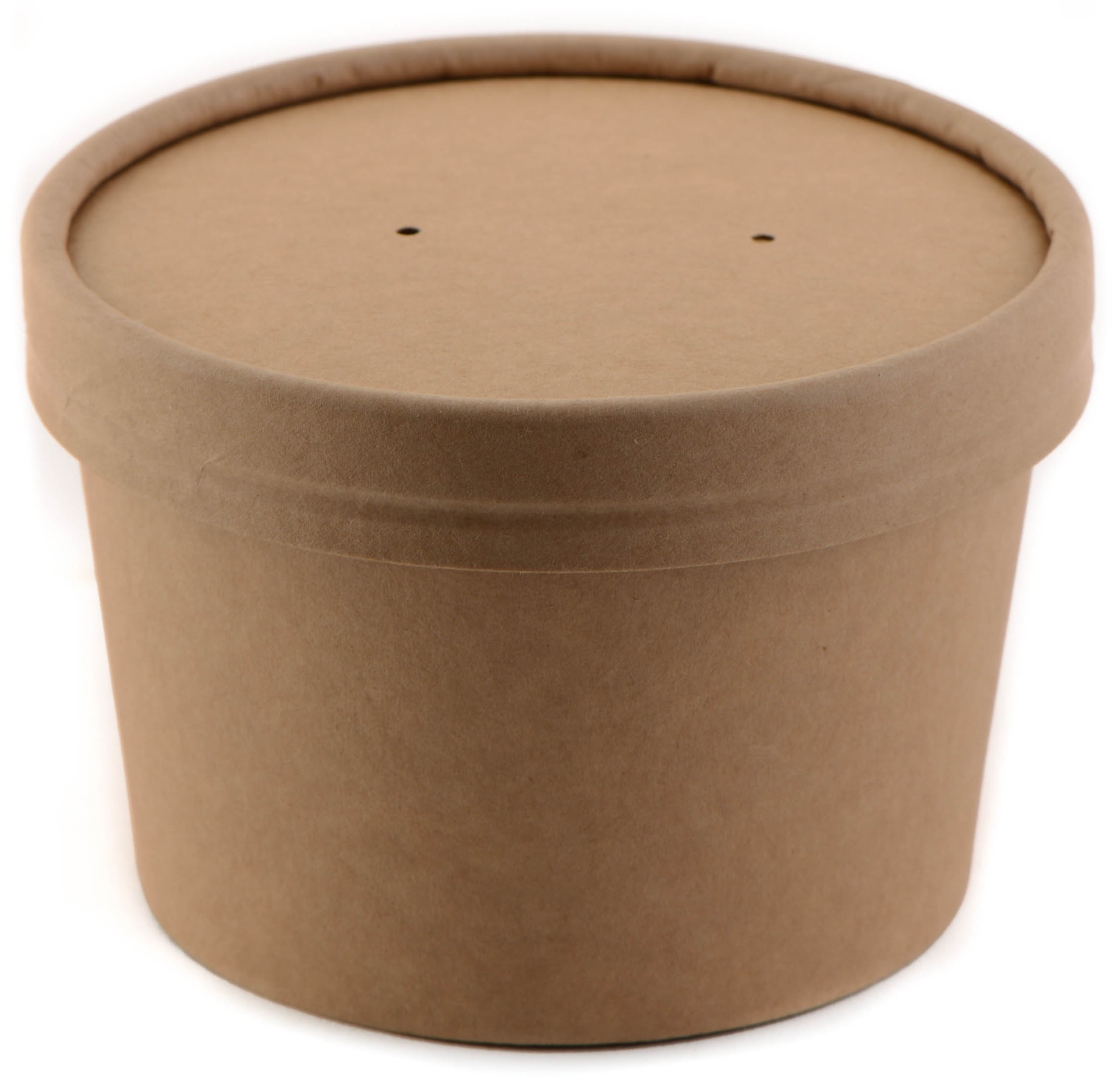 [25 Pack] 8 oz Disposable Kraft Paper Soup Containers with Vented LIDS ...