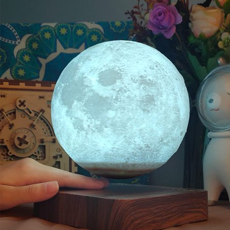 LED Moon Lamp, 3D Printing Magnetic Levitation Moon Light Lamps, 3 ...