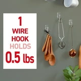 Command Small Wire Toggle Hooks, Clear, Damage Free Decorating, 9 Hooks ...