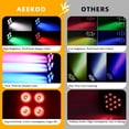 DJ Par Lights, RGBW LED Par Light with Sound Activated and Remote, DMX ...