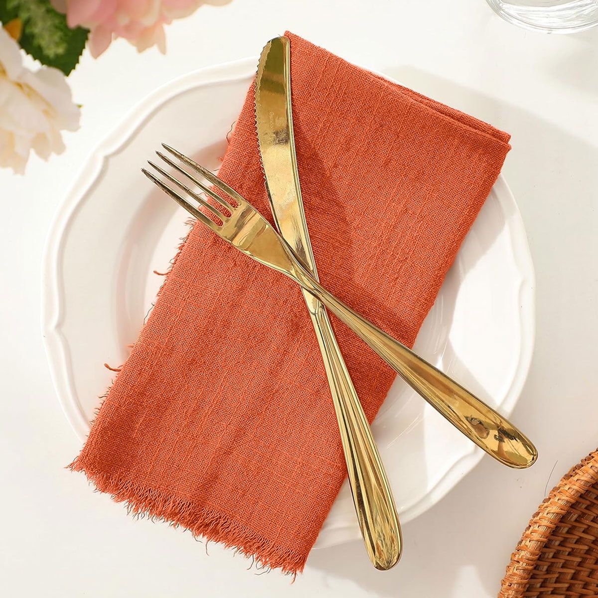 Click here for Zctt Handmade Cloth Napkins  Cotton Linen Napkins... prices