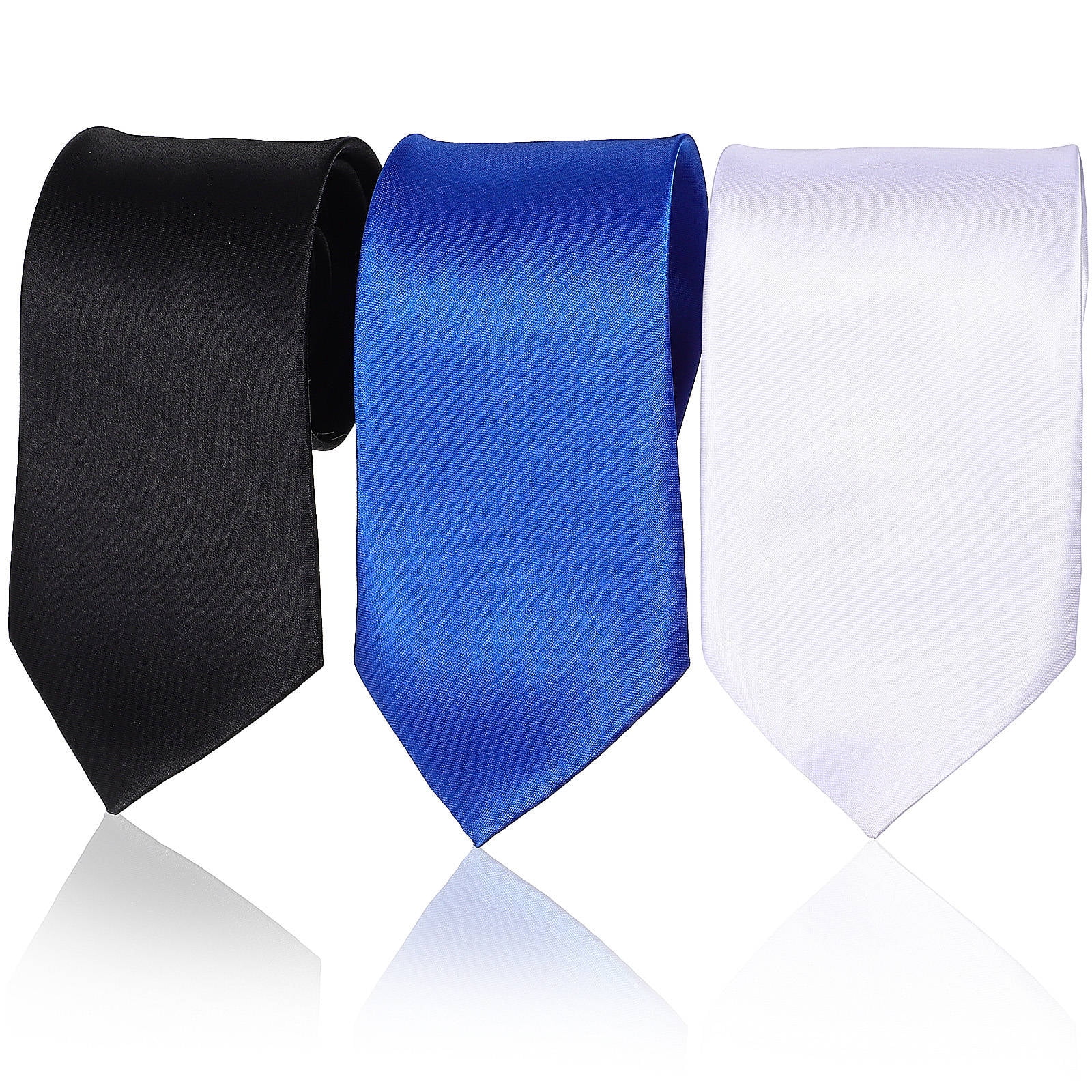 Click here for Ysnoowe 3 Pcs Solid Colour Ties Satin Finish Assor... prices