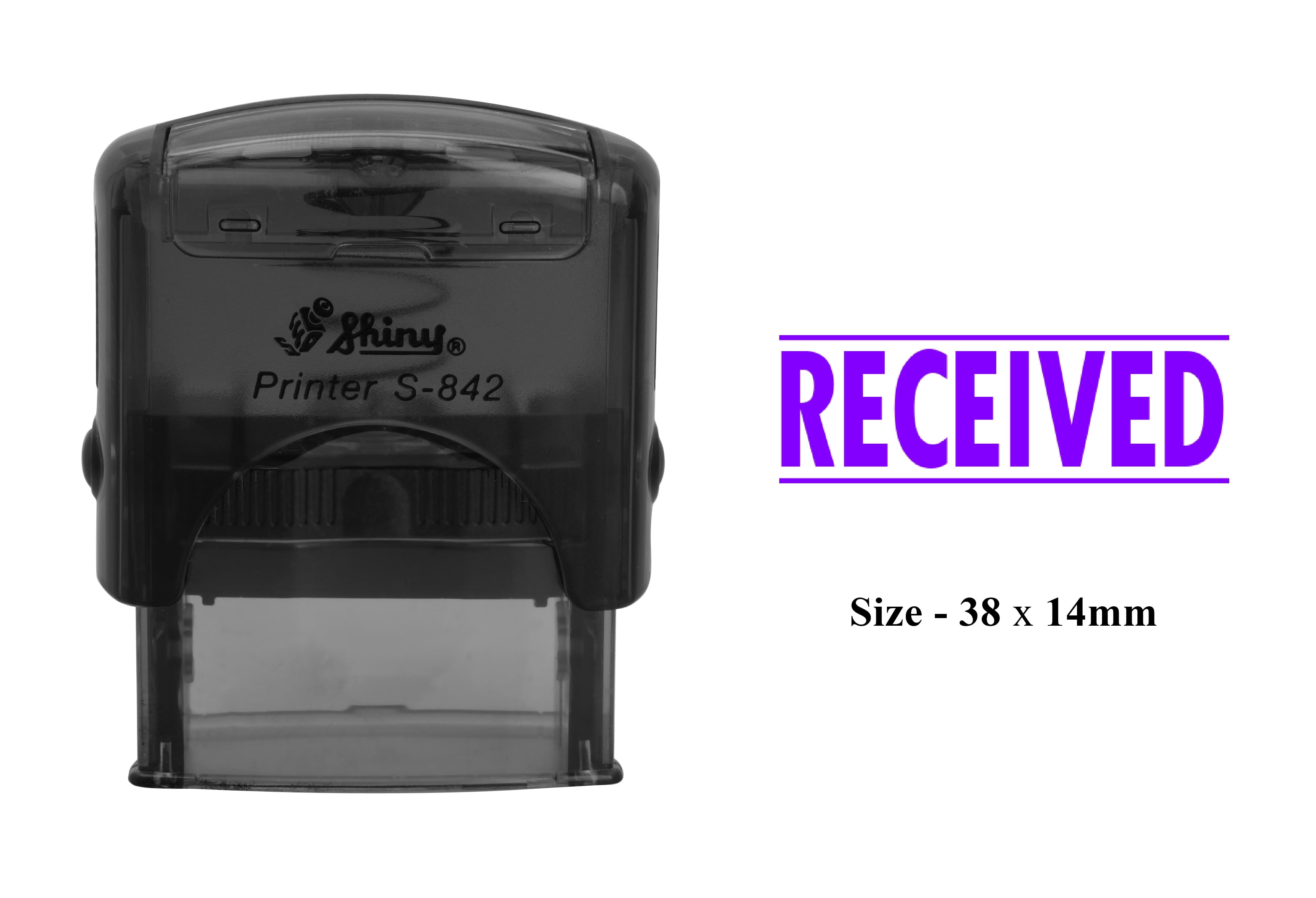 Received Self Inking Rubber Stamp Shiny Office Stationary Custom Stamp ...