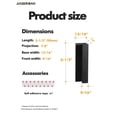 5 Pack Adhesive Handles Gold 3-9/16" Length(Cover 3" Hole Center ...